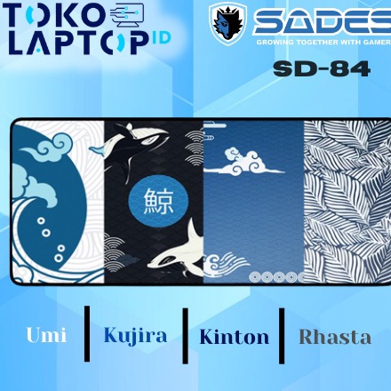 Jual xah Sades SD84 SD84 Kujira Umi Speed Gaming Deskmat Water ...
