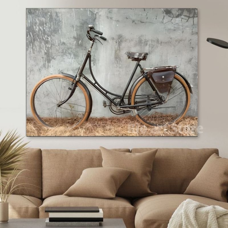 Jual Hiasan dinding poster sepeda onthel antik untuk walldekor atau ...