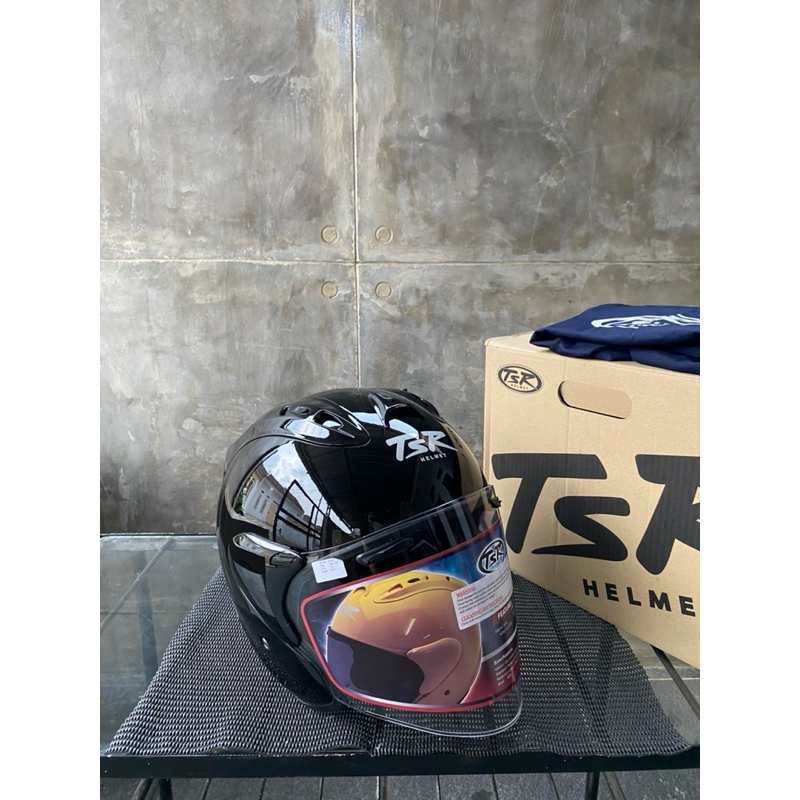 Jual HELM TSR RAM 4 GLASS BLACK | Shopee Indonesia