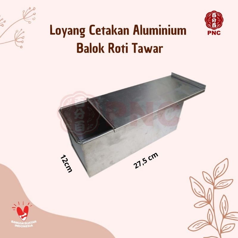 Jual Loyang Aluminium Cetakan Roti Balok/Cetakan Roti Kotak/Cetakan ...