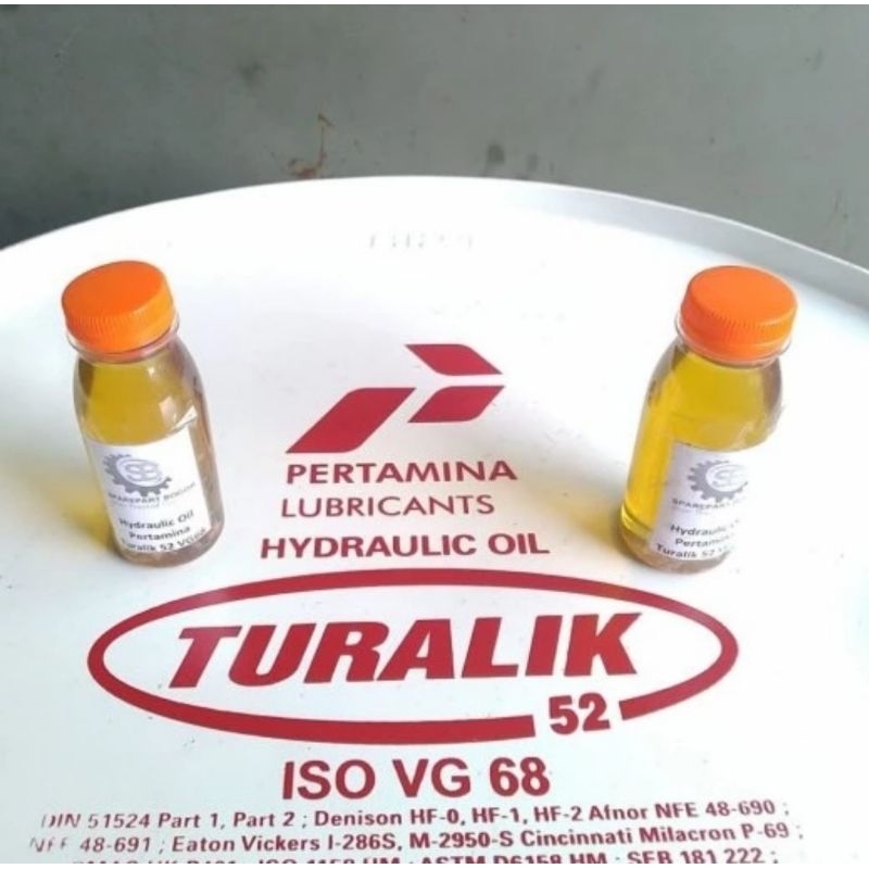 Jual Oli Hidrolik 100ml Pertamina Turalik 52 Hydraulic Oil Jack ...