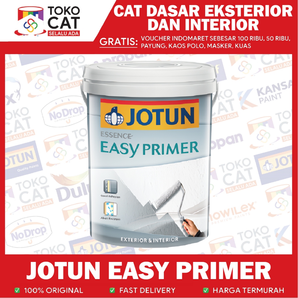 Jual Cat Dasar Tembok Exterior & Interior | JOTUN EASY PRIMER 5kg ...