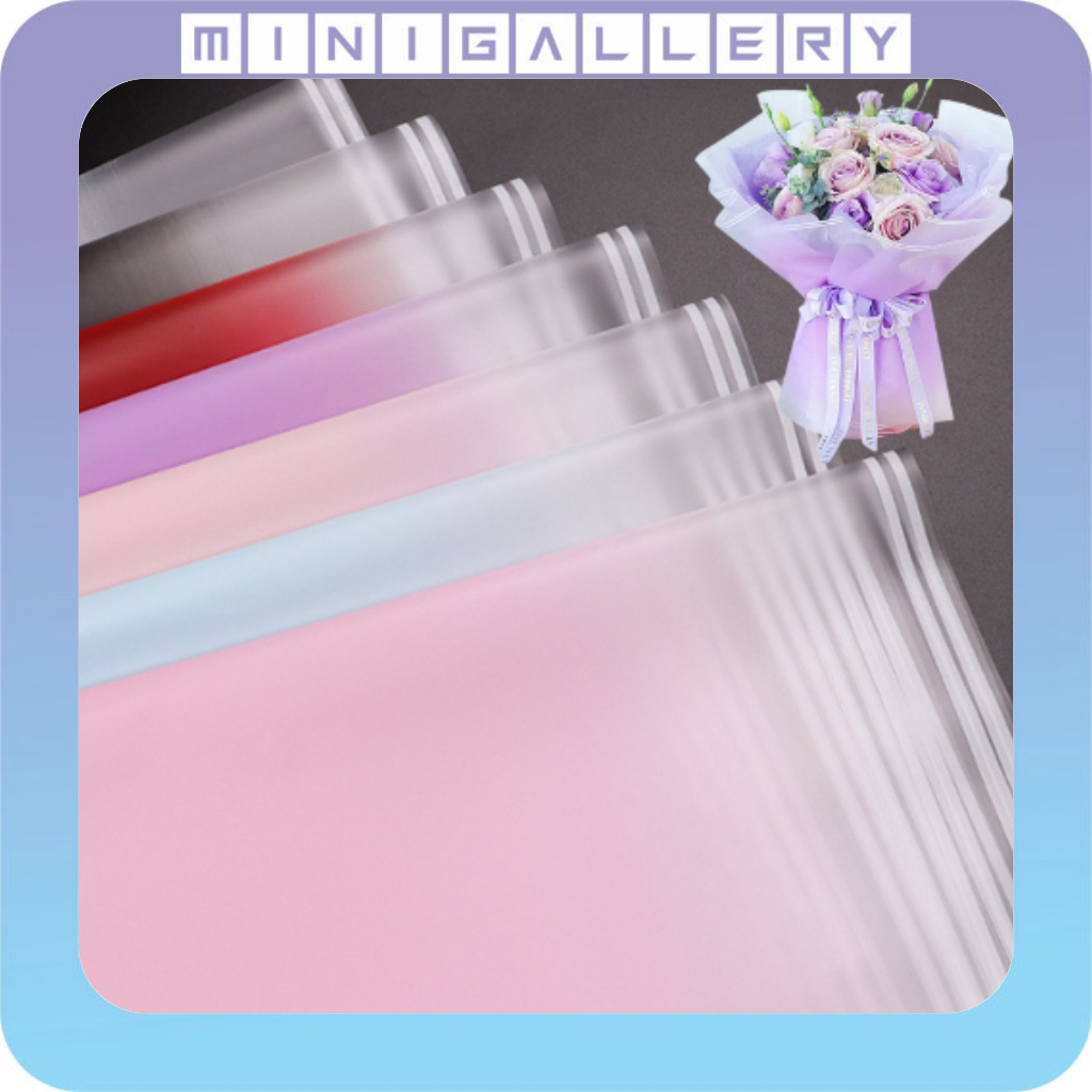 Jual Flower Wrapping Paper Gradient Color List Cellophane Kertas Buket ...