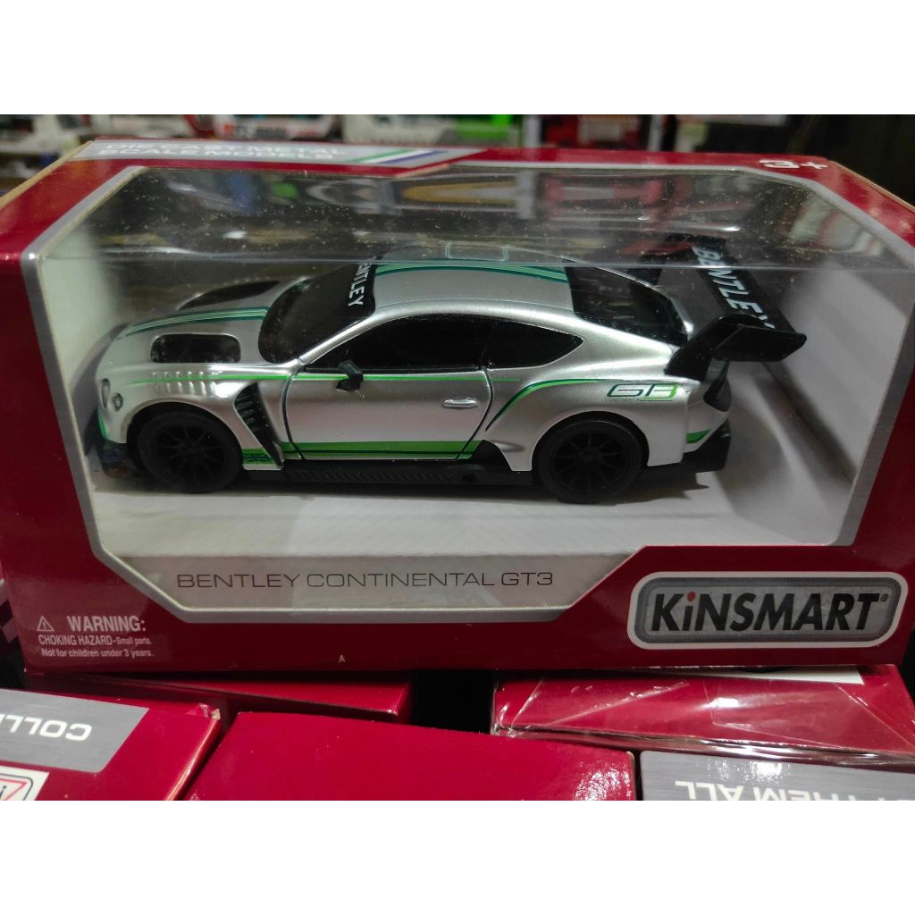 Jual Kinsmart Bentley Continental GT3 Mainan Mobilan Diecast Skala 1:36 ...