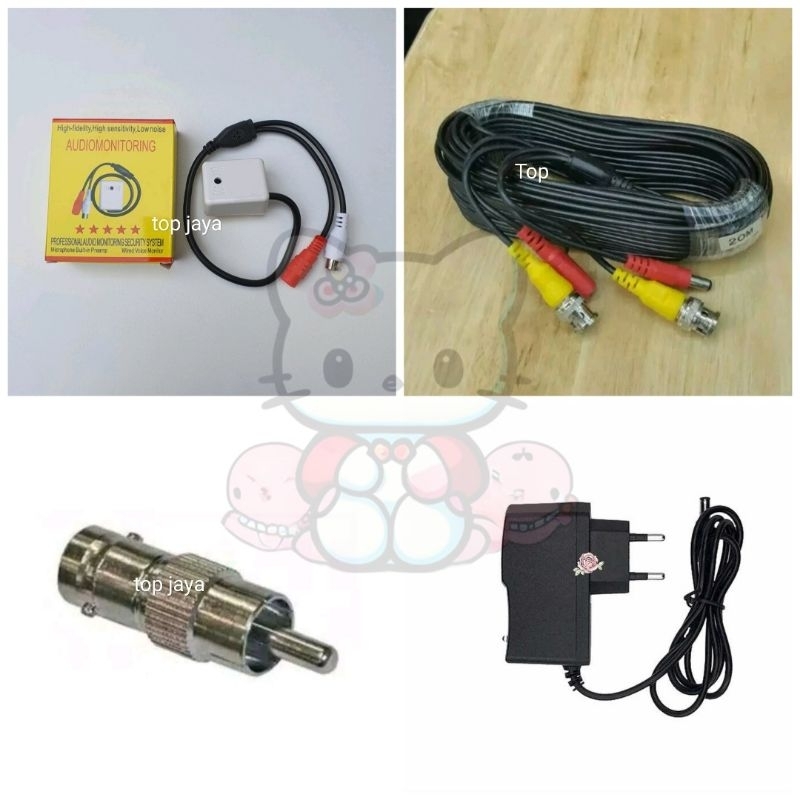 Jual Paket Microphone CCTV/ Audio Monitoring / Mic Kamera CCTV | Shopee ...