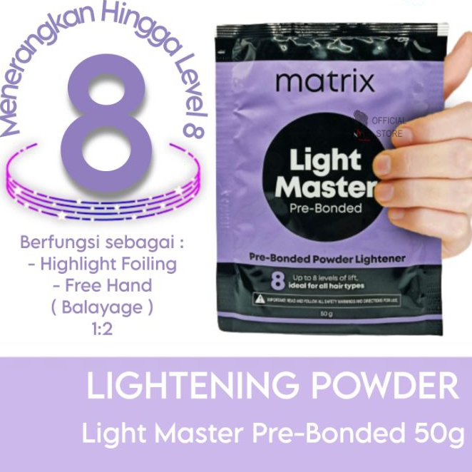 Jual MATRIX LIGHT MASTER BLEACHING SACHET CAMPURAN DEVELOPER | Shopee ...