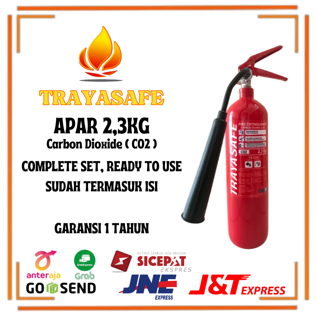 Jual APAR Co2 TRAYASAFE Cap. 2,3Kg | Shopee Indonesia