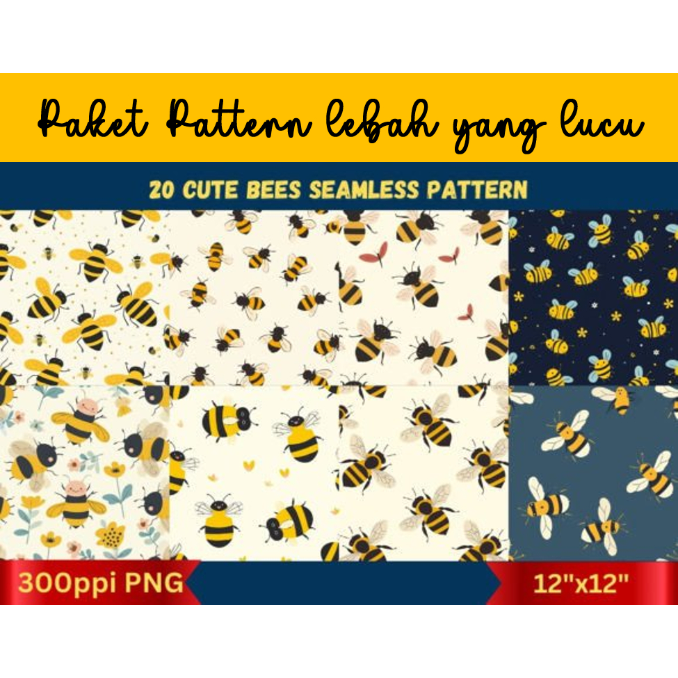 Jual Paket Pattern lebah yang lucu (20 Pattern) | Shopee Indonesia
