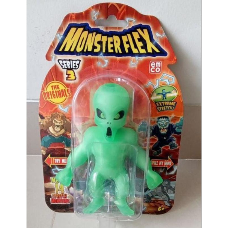 Jual MONSTER FLEX GLOW IN THE DARK ALIEN SERIES 3 ALIENS UFO MAKHLUK ...