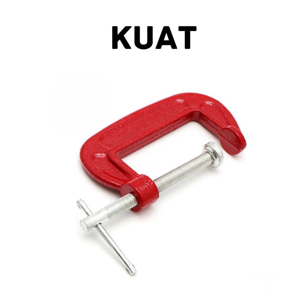 Jual Alat Penjepit - C Clamp Set Penjepit Kayu Besi / Bais C | Shopee ...