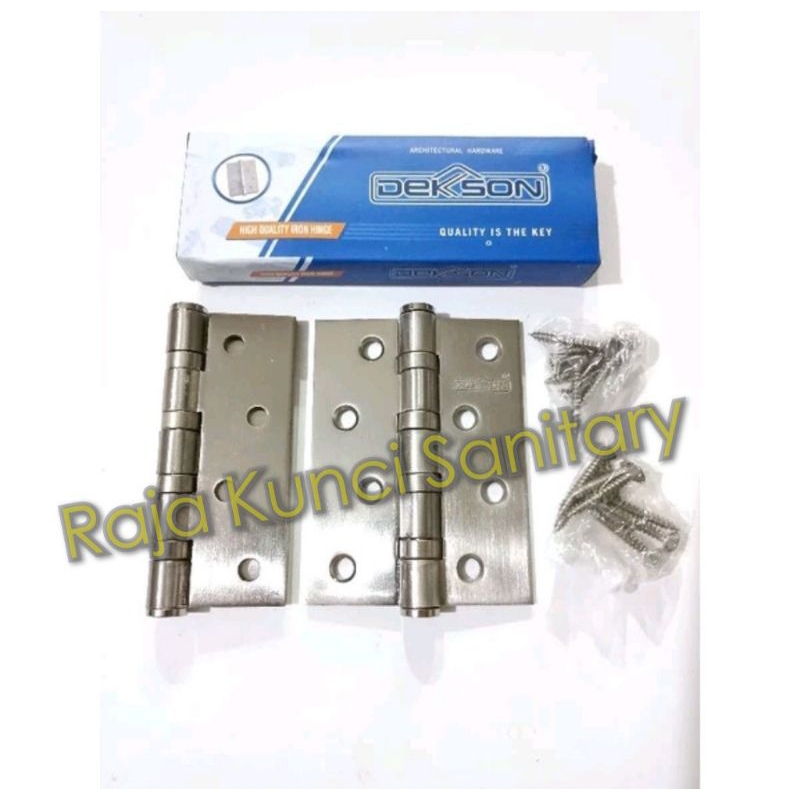 Jual Engsel Pintu Dekson Iron Hinge 4"x3x3MMx4BB/Engsel Pintu 4 Inch ...