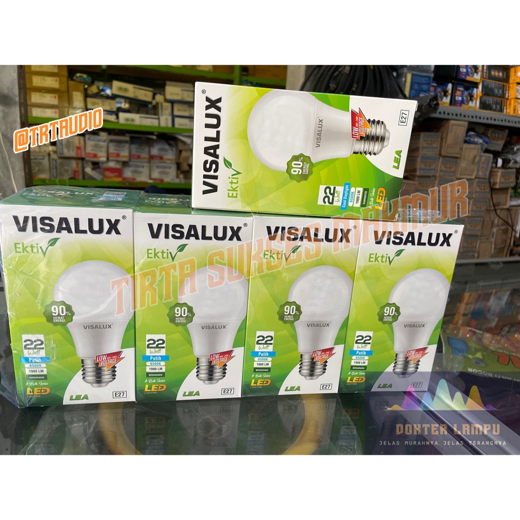Jual LAMPU LED A-Bulb VISALUX EKTIV 22 WATT | Shopee Indonesia