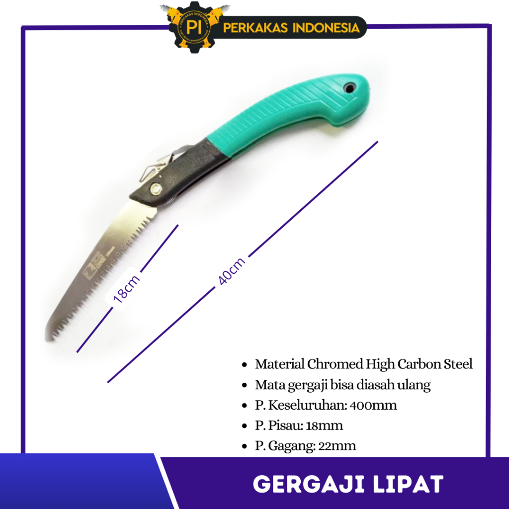 Jual Gergaji Kayu Lipat Folding Saw 15inch Fast Cut Geraji Gorok Tangan Portable Pemotong Dahan ...