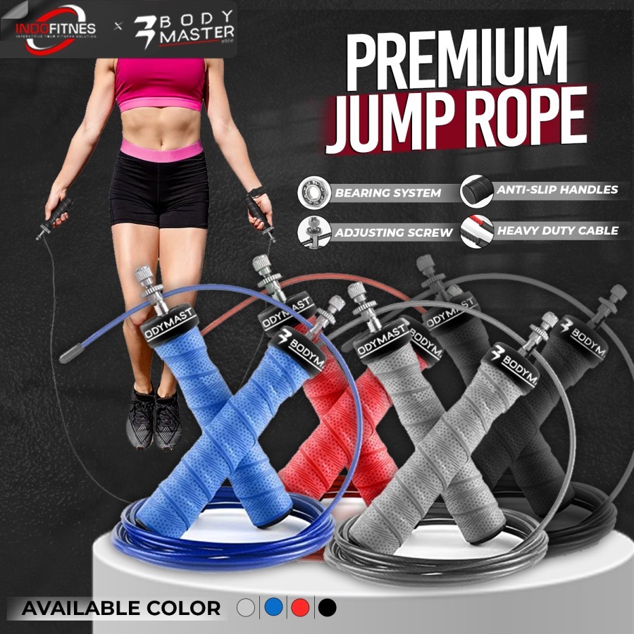 Jual BODYMASTER Premium Jump Rope BM-R130 4mm Bearing Tali Skiping ...