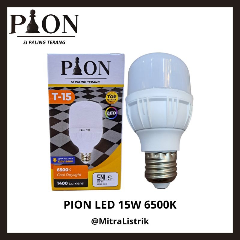 Jual LAMPU LED BULB 15W 6500K COOL DAYLIGHT (PUTIH) - PION T-15 ...