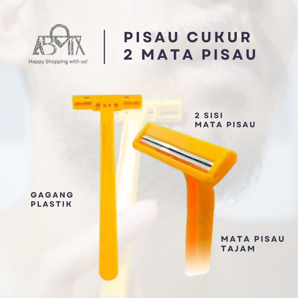 Jual Alat Cukur Kumis 2 Mata Pisau Double Blade Cukuran Buli Jenggot ...