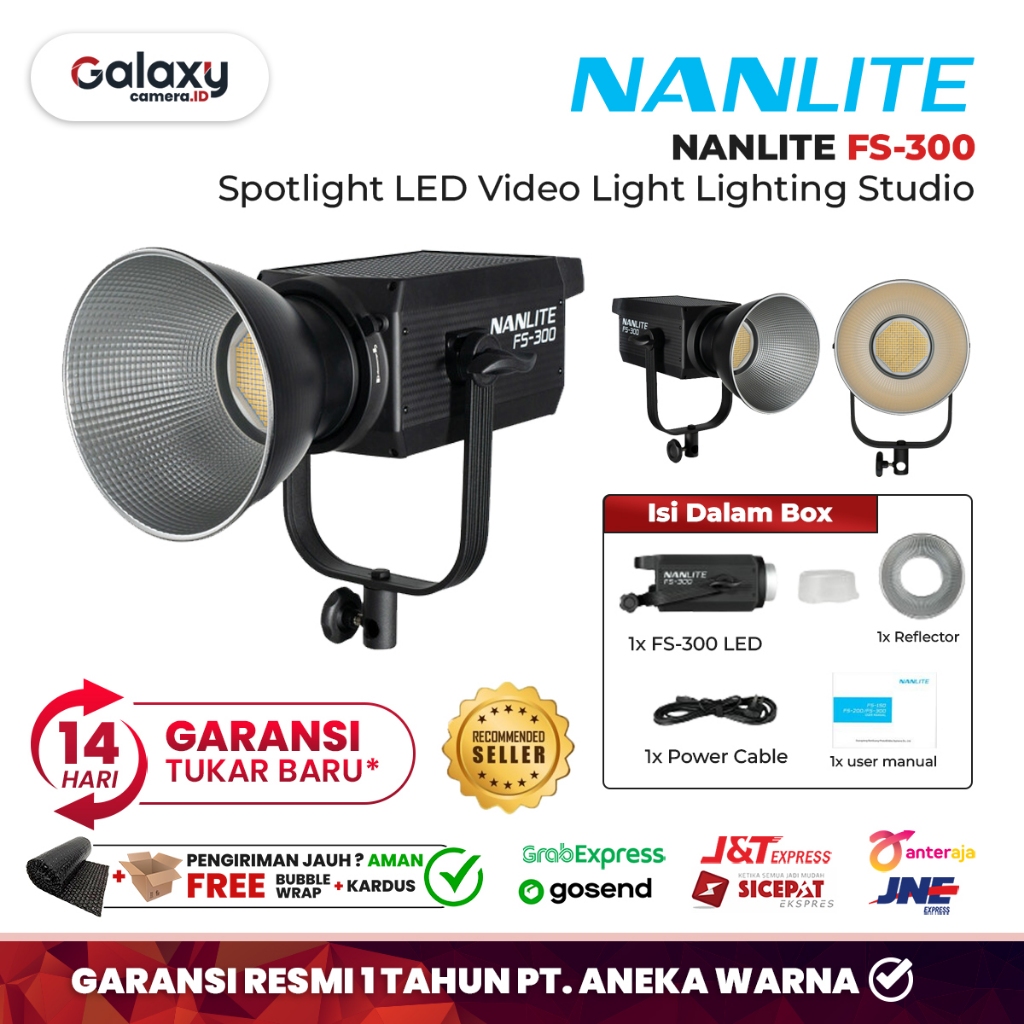 Jual Nanlite FS-300 Spotlight LED Video Light Lighting Studio FS300 ...