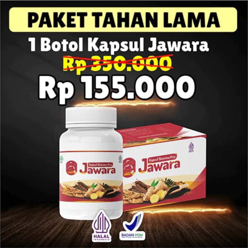 Jual Jawara Kapsul Herbal Stamina Pria Original Jawara Pembesar Dan Penambah Stamina Pria ...