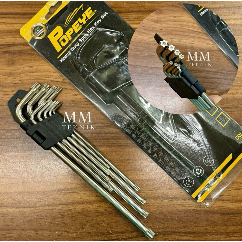 Jual Kunci L Set Bunga Lengkap 9 Piece Hex Key Murah Kunci L Set Panjang Bunga Popeye | Shopee ...