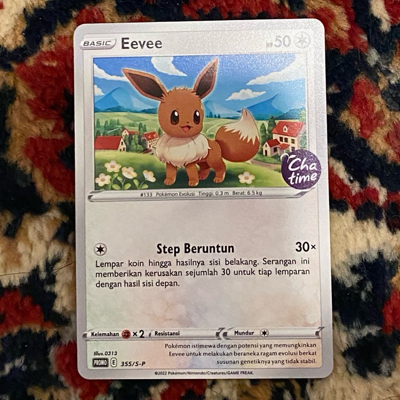 Jual Eeve - Pokemon Card - Chatime Edition | Shopee Indonesia