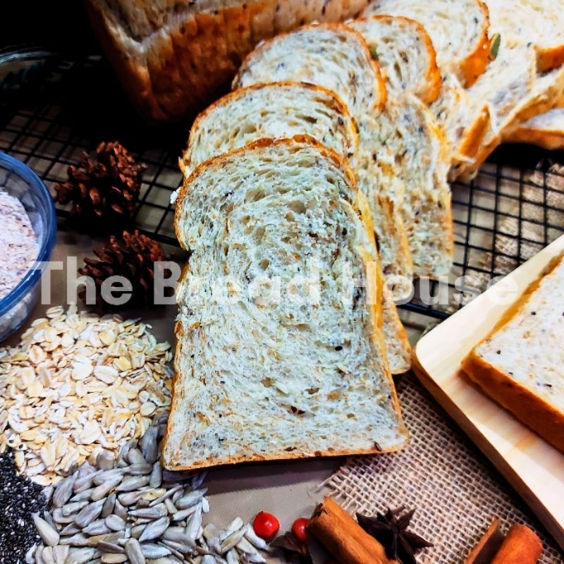 Jual Multiseed Bread/Roti Gandum Multiseed/Roti Biji-Bijian/Tawar Gandum | Shopee Indonesia