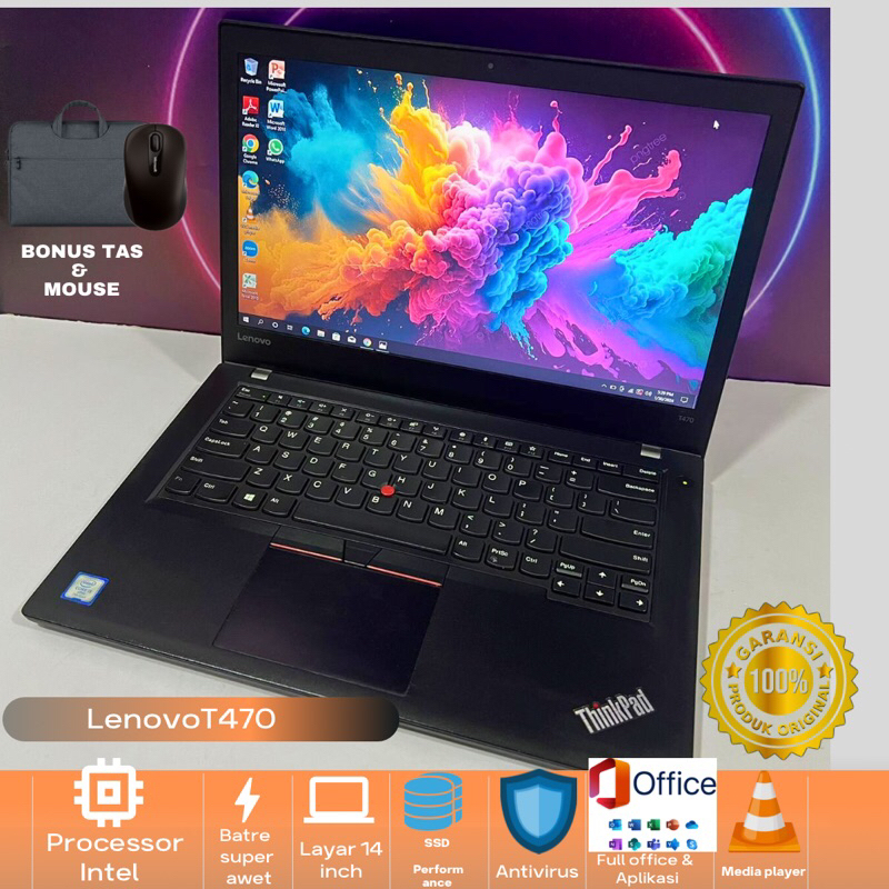 Jual Lenovo T470 Intel Core I5 Gen 7 Ram 8gb Ssd 256gb Windows 10 Pro