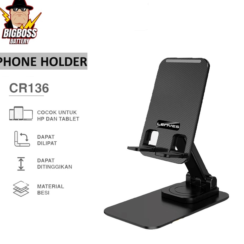Jual joh LENYES CR136 Rotary 36 Holder Hp di Meja Stand dudukan ...