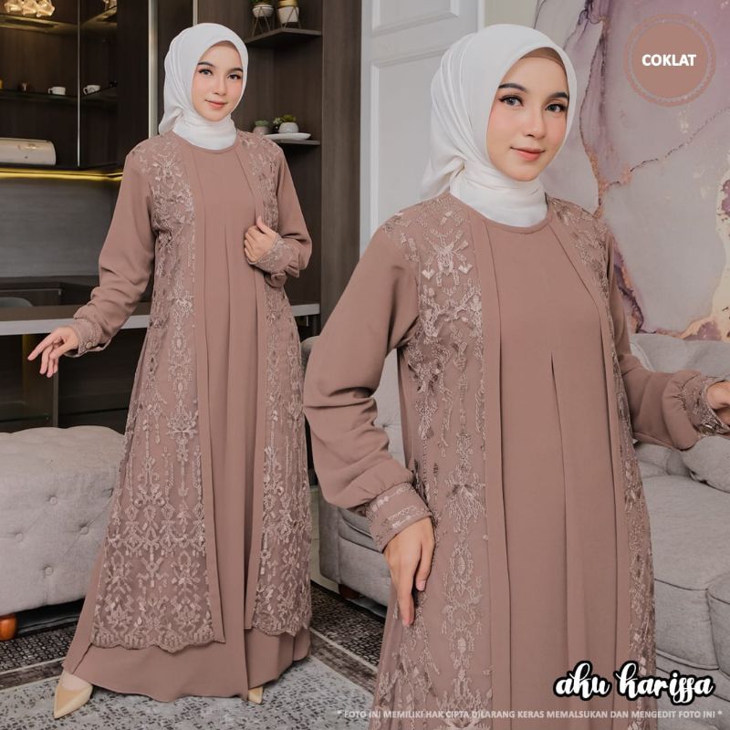 Jual Nadea Dress Super Cantik Viral Model Kekinian // Gamis Pesta Dan ...