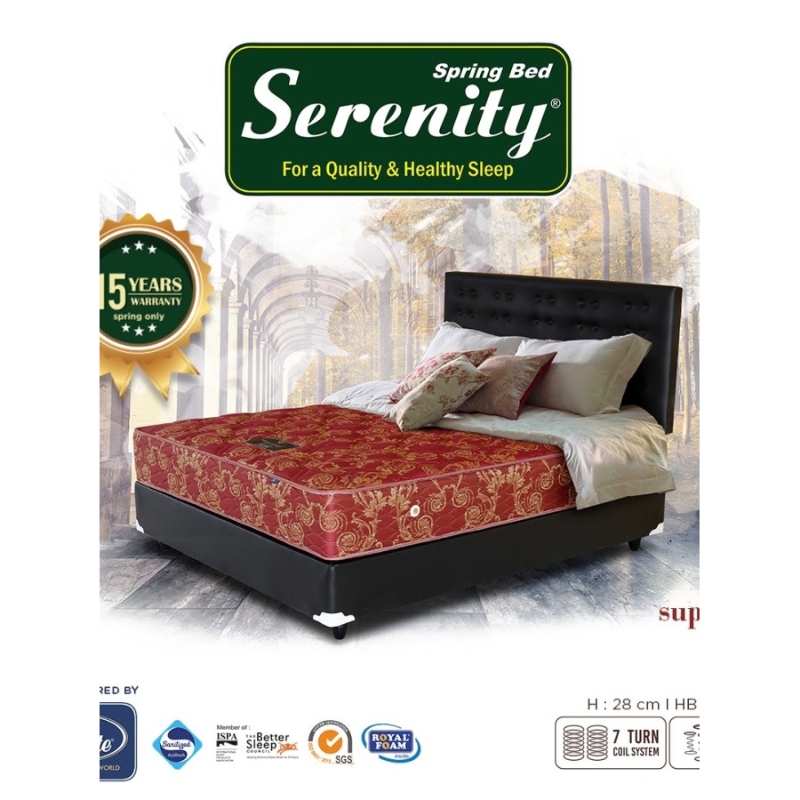 Jual Springbed elite serenity superstar full set original bonus 2 ...