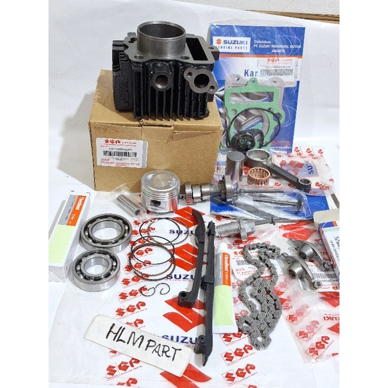 Jual Blok seher komplit isi piston kit 11pcs Suzuki Shogun 110 sesuai poto | Shopee Indonesia
