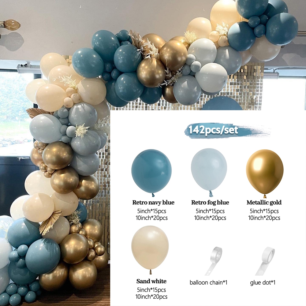 Jual GeeParty Biru Matte Retro Set Confetti Balon Set Metalik Untuk ...