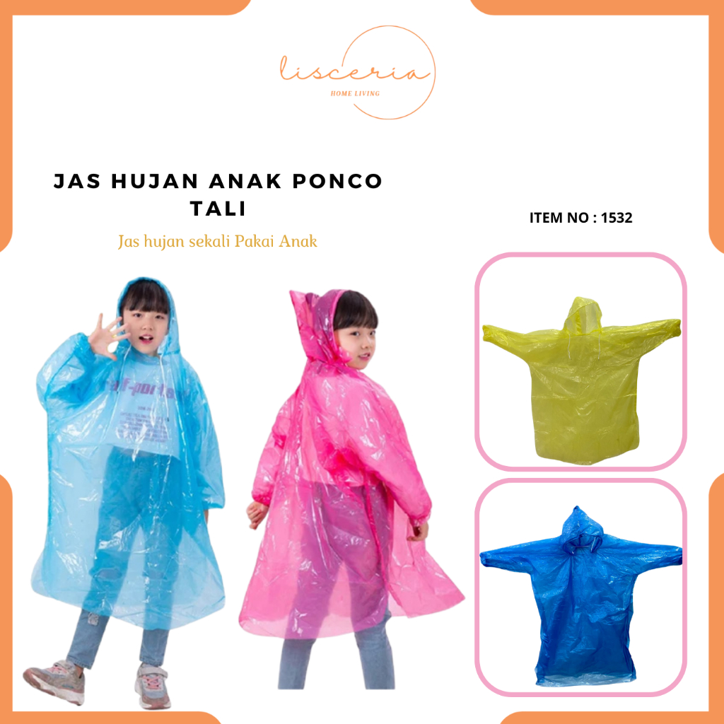Jual ( LSC ) Jas Hujan Anak Ponco Tali /Jas hujan Anak | Shopee Indonesia