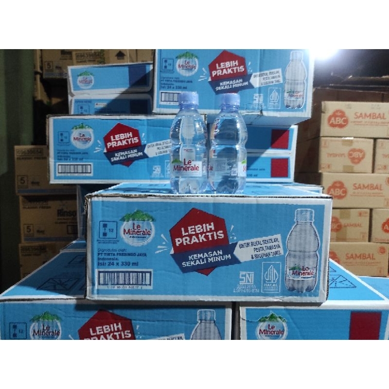 Jual Air Mineral Le Minerale Botol Mini 330ml 1 dus isi 24 pcs | Shopee Indonesia