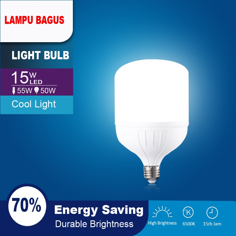 Jual Lampu LED Bulb Bohlam LED Capsule lampu LED Hemat Energy Cahaya Putih | Shopee Indonesia