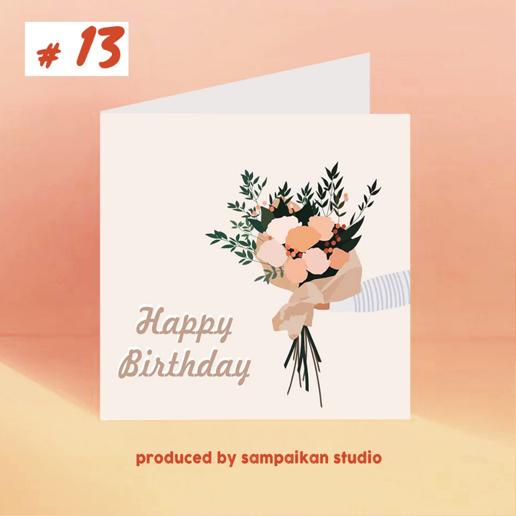 Jual Kartu Ucapan Ulang Tahun (HBD 02) / Birthday Card / Greeting Card Happy Birthday / Kartu ...