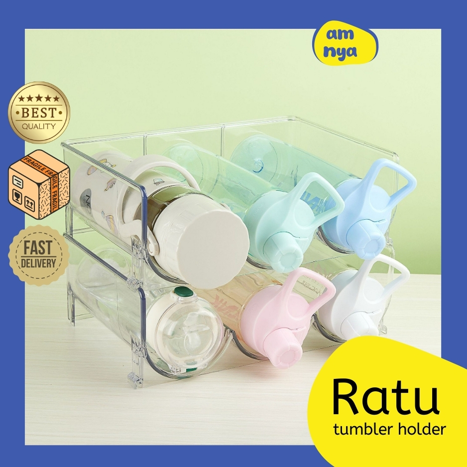 Jual 【AMNYA】RATU Rak Tumbler Botol Minum Estetik | Tempat Botol ...