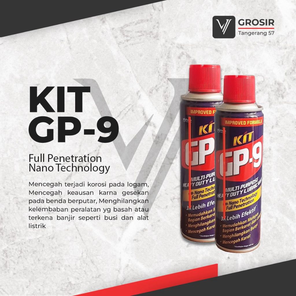Jual Multi Purpose Kit GP9 Pelumas anti Karat 225ml | Shopee Indonesia