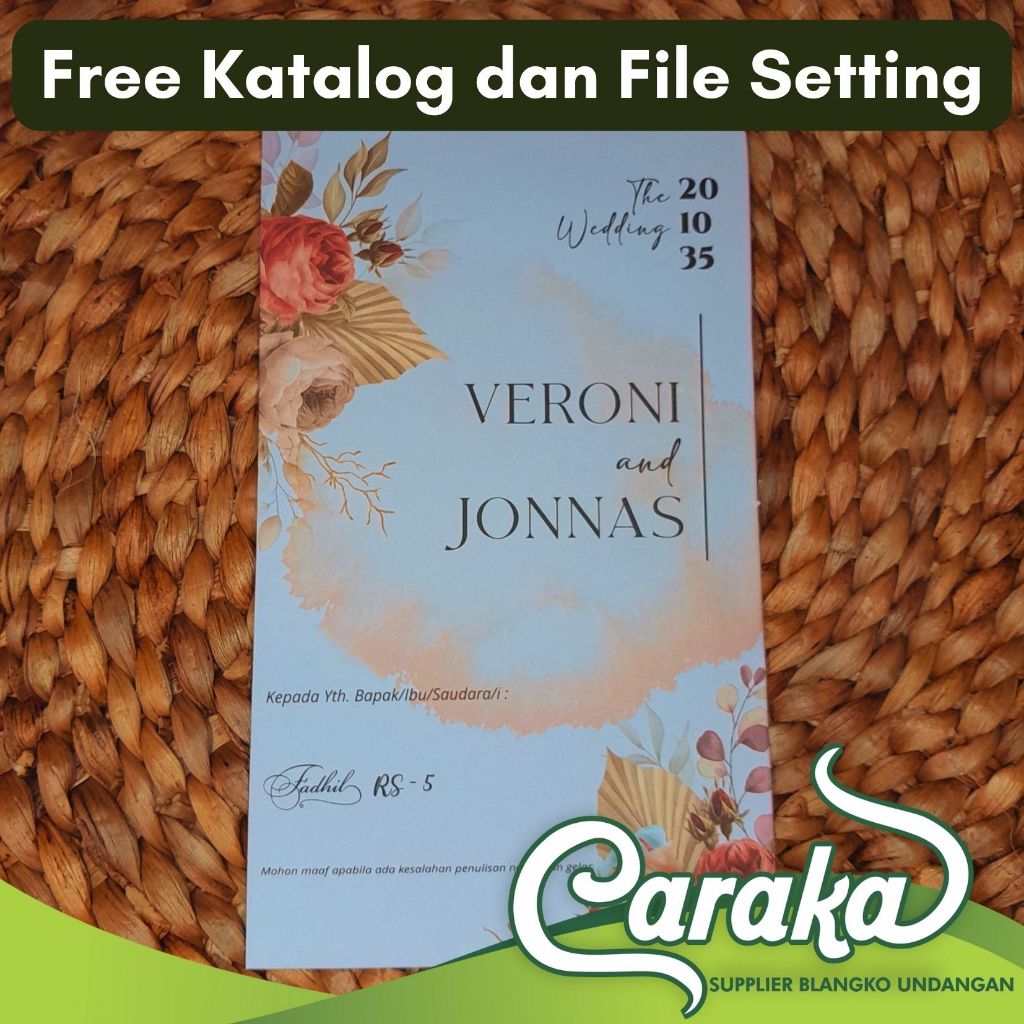Jual Kartu Undangan Pernikahan atau Kertas Undangan atau Blangko ...