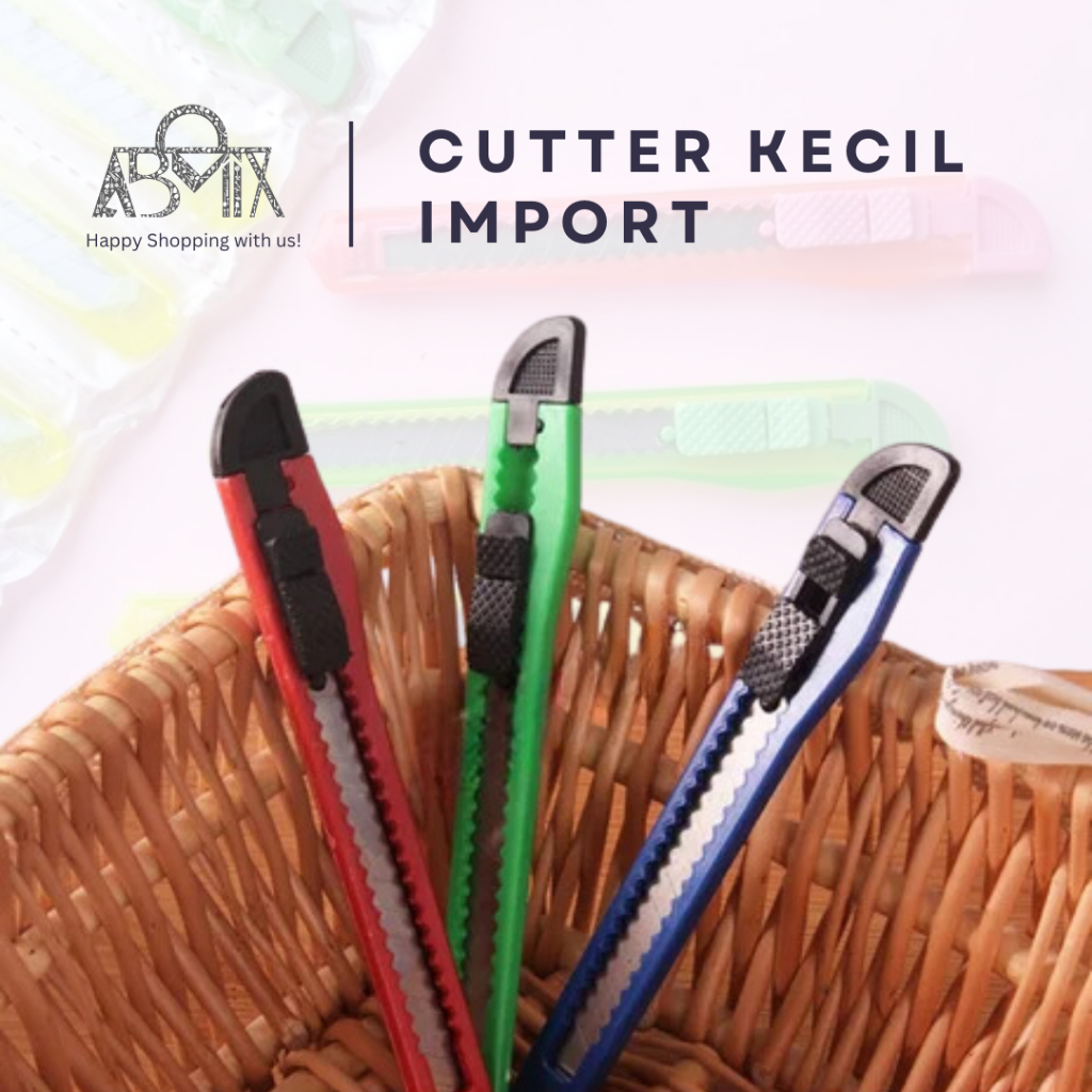 Jual Cute Cutter Pemotong Kertas / Cutter Mini Motif Polos / Mini ...