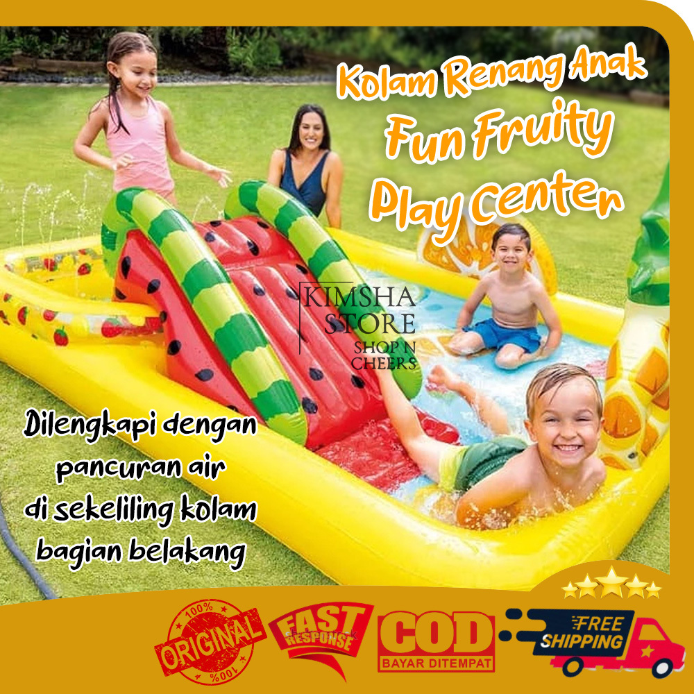 Jual Intex Fun Fruity Play Center Swim Pool Perosotan Kolam Renang Anak ...