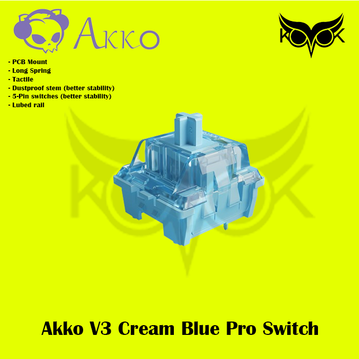 Jual Akko Cream Blue Pro V3 Switch For Mechanical Keyboard | Shopee ...
