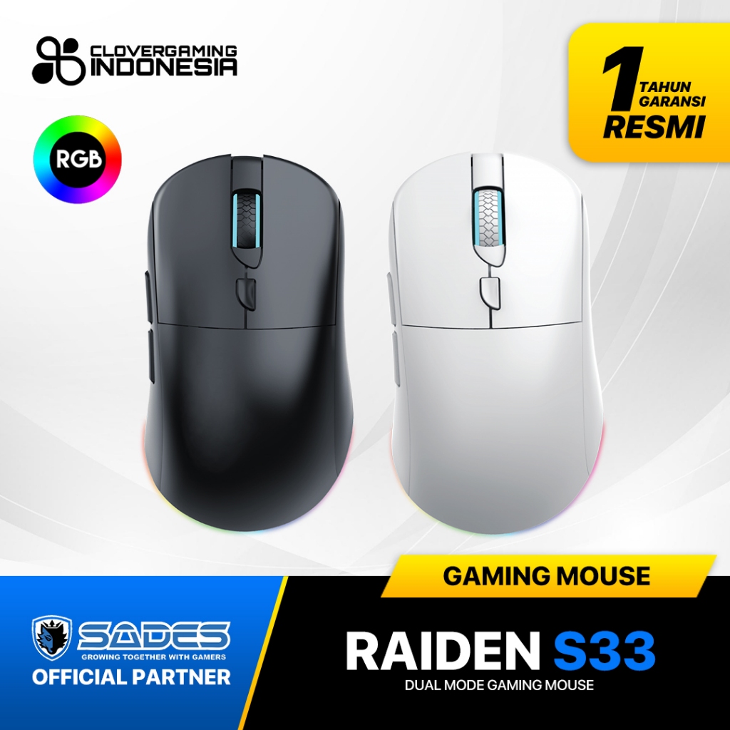 Jual Sades Raiden S33 S-33 Wireless Modular Dual Mode Gaming Mouse S33 | Shopee Indonesia