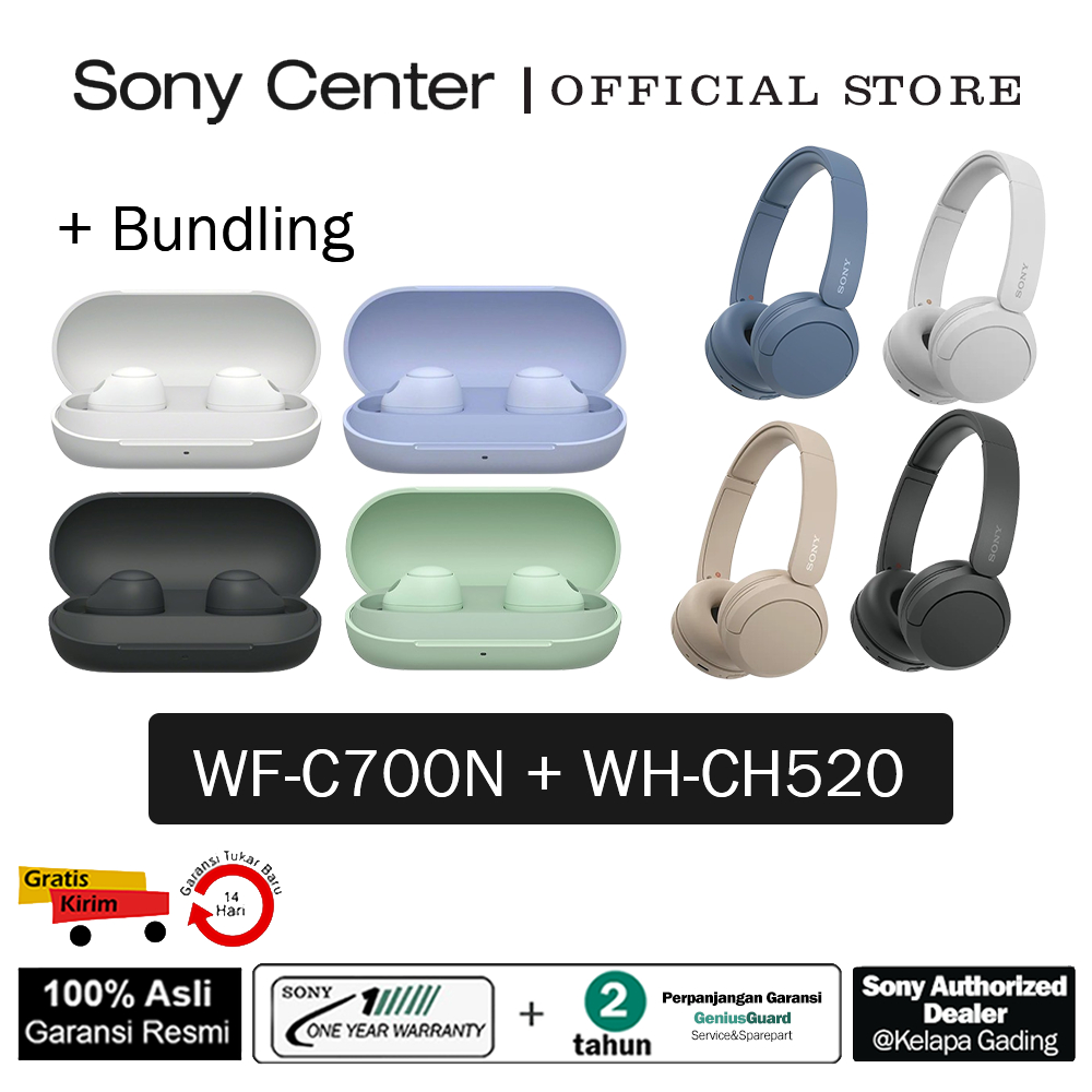 Jual SONY CENTER Sony WF-C700N Truly Wireless WF C700N TWS + Sony WH ...