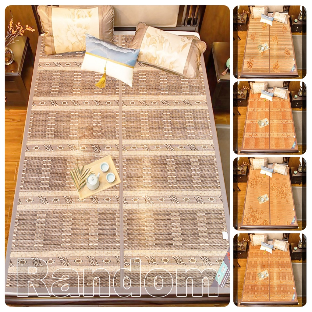 Jual Tikar Bambu Alami Terpopular /Matras Pelindung Kasur Super Adem ...