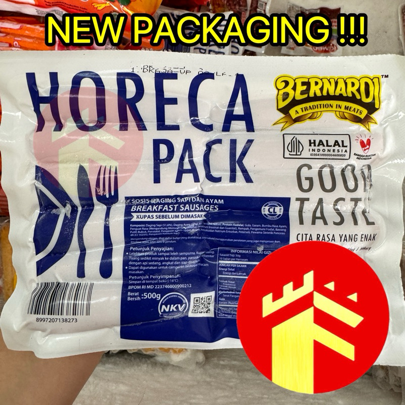 Jual BERNARDI HORECA PACK SOSIS SAPI BEEF BREAKFAST SAUSAGES 500 GR CL ...