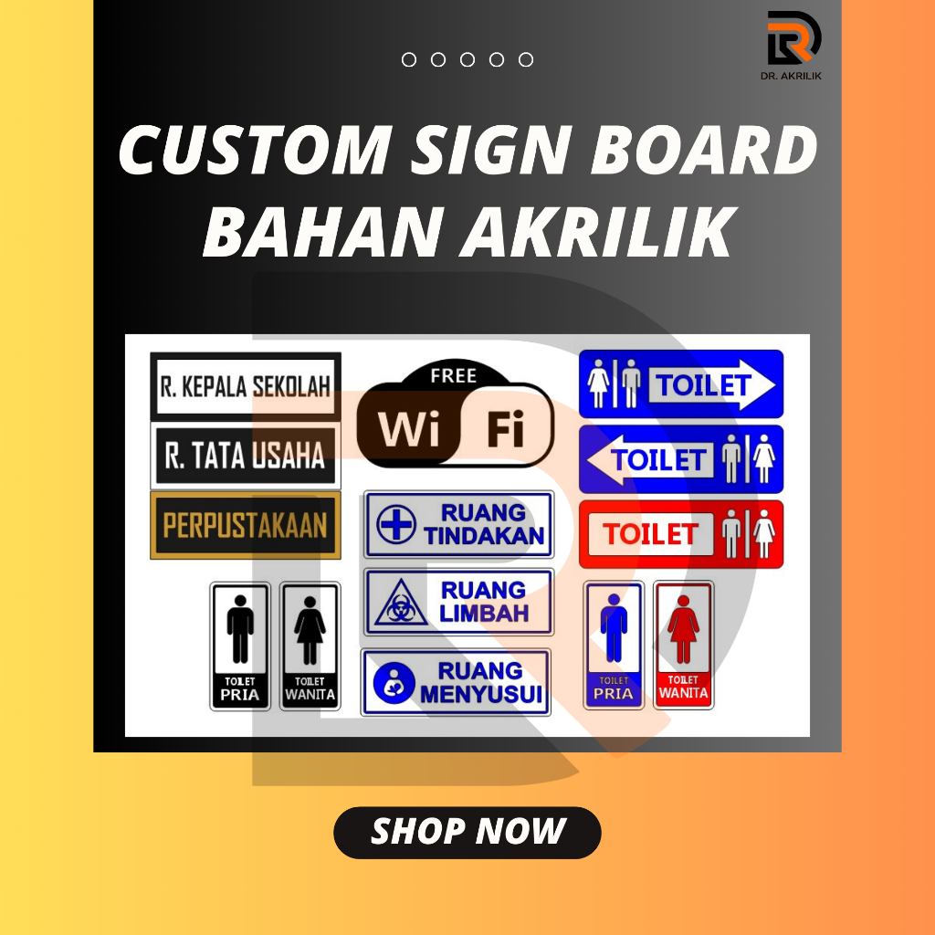 Jual CUSTOM SIGN BOARD AKRILIK / CUSTOM NOMOR RUMAH DESAINMU | Shopee ...