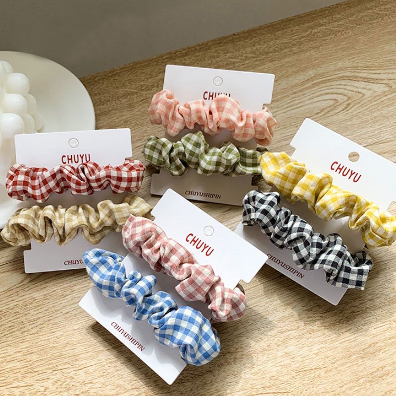 Jual IKAT RAMBUT SCRUNCHIE KOREA STYLE / KUNCIRAN RAMBUT MODEL KOREAN ...