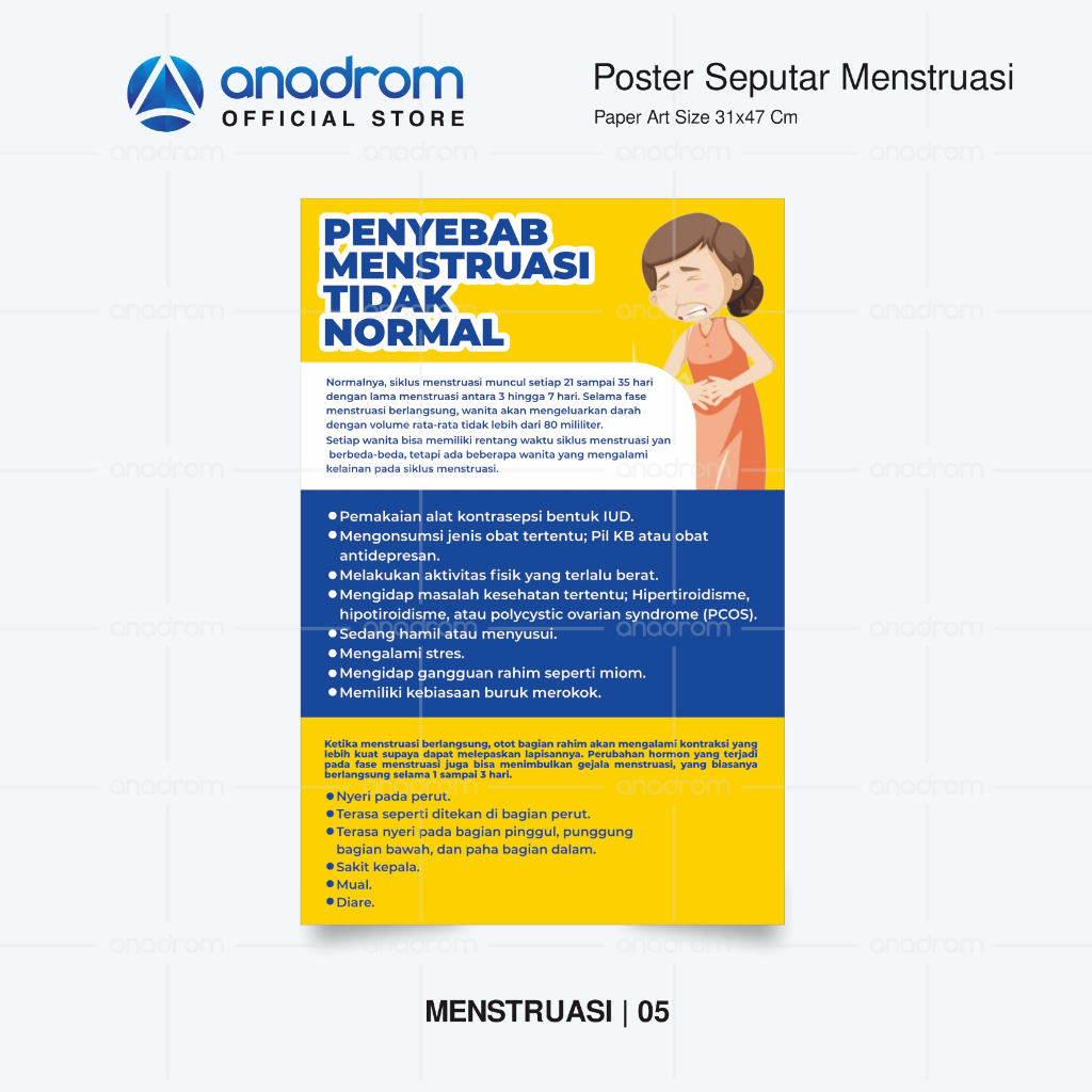 Jual Poster Seputar Apa Itu Menstruasi | Poster Promosi Edukasi ...