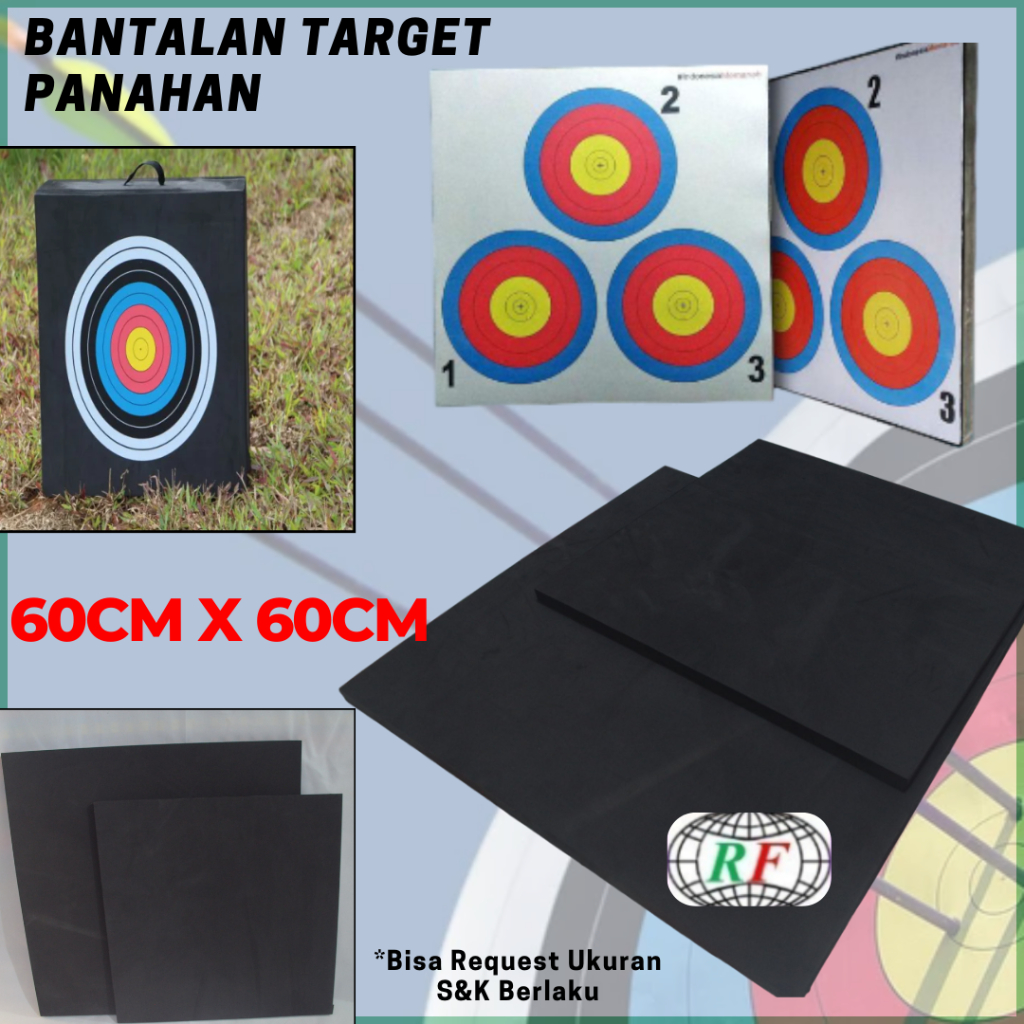 Jual Busa Ati Bantalan Target Panahan 60cm x 60cm Busa Panahan Archery ...