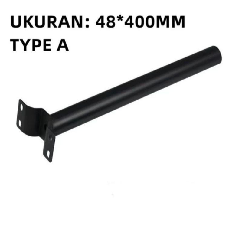 Jual Tiang Pipa Besi Lampu Jalan Solar Cell Cobra Hiu PJU 1.75 Inch ...